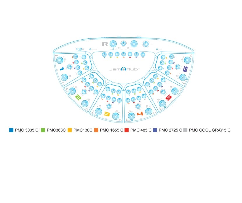 Product design on audio mixer JamHub